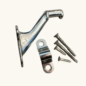 Other | Vtg Chrome Handrail Bracket Heavy Duty Stair Rail Wall Mount ...